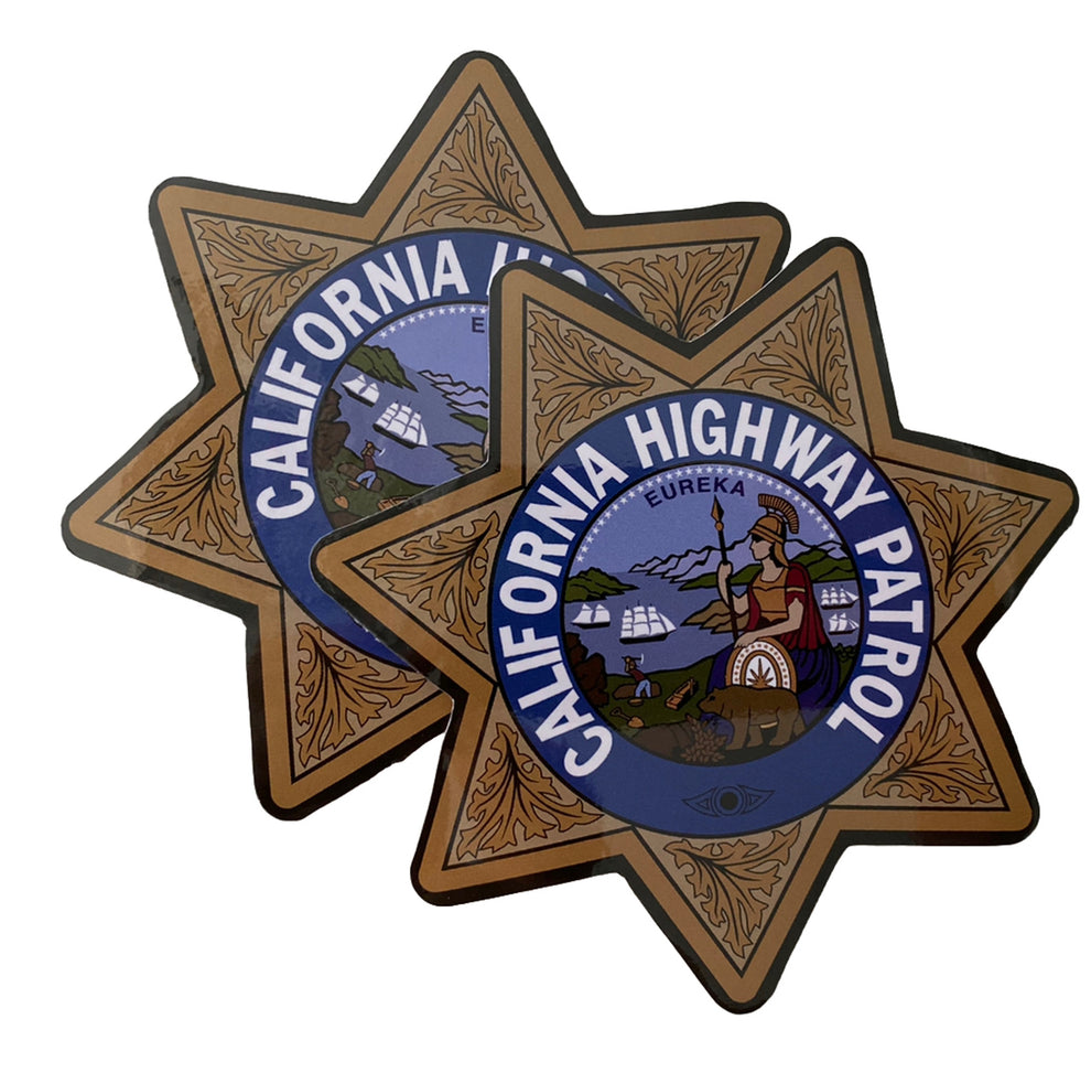 California Highway Patrol Sticker CHP BADGE STICKER 4” Cop Sticker She ...